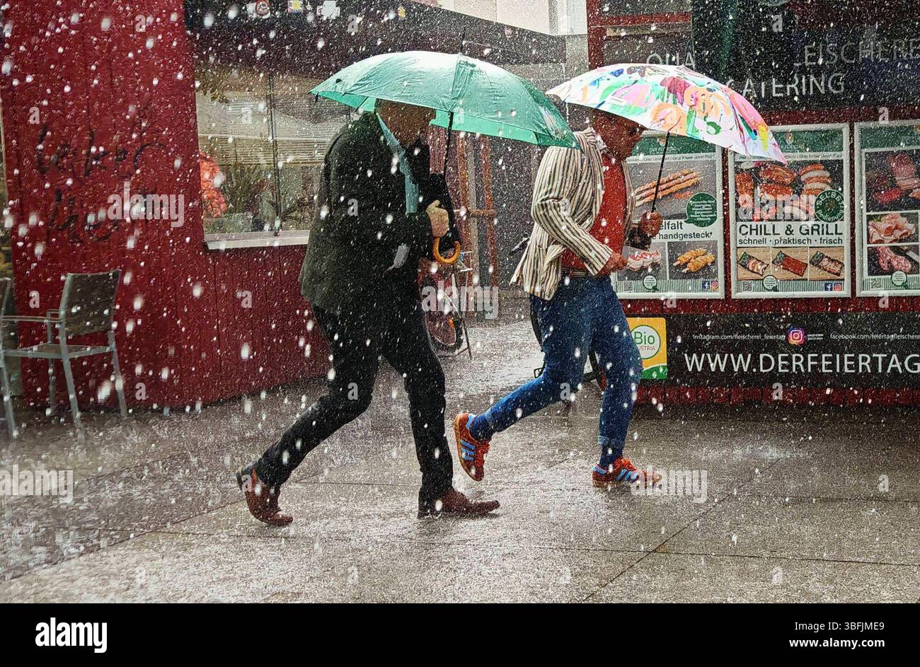 an umbrella as a protection against rain on the outside umbrella as ...