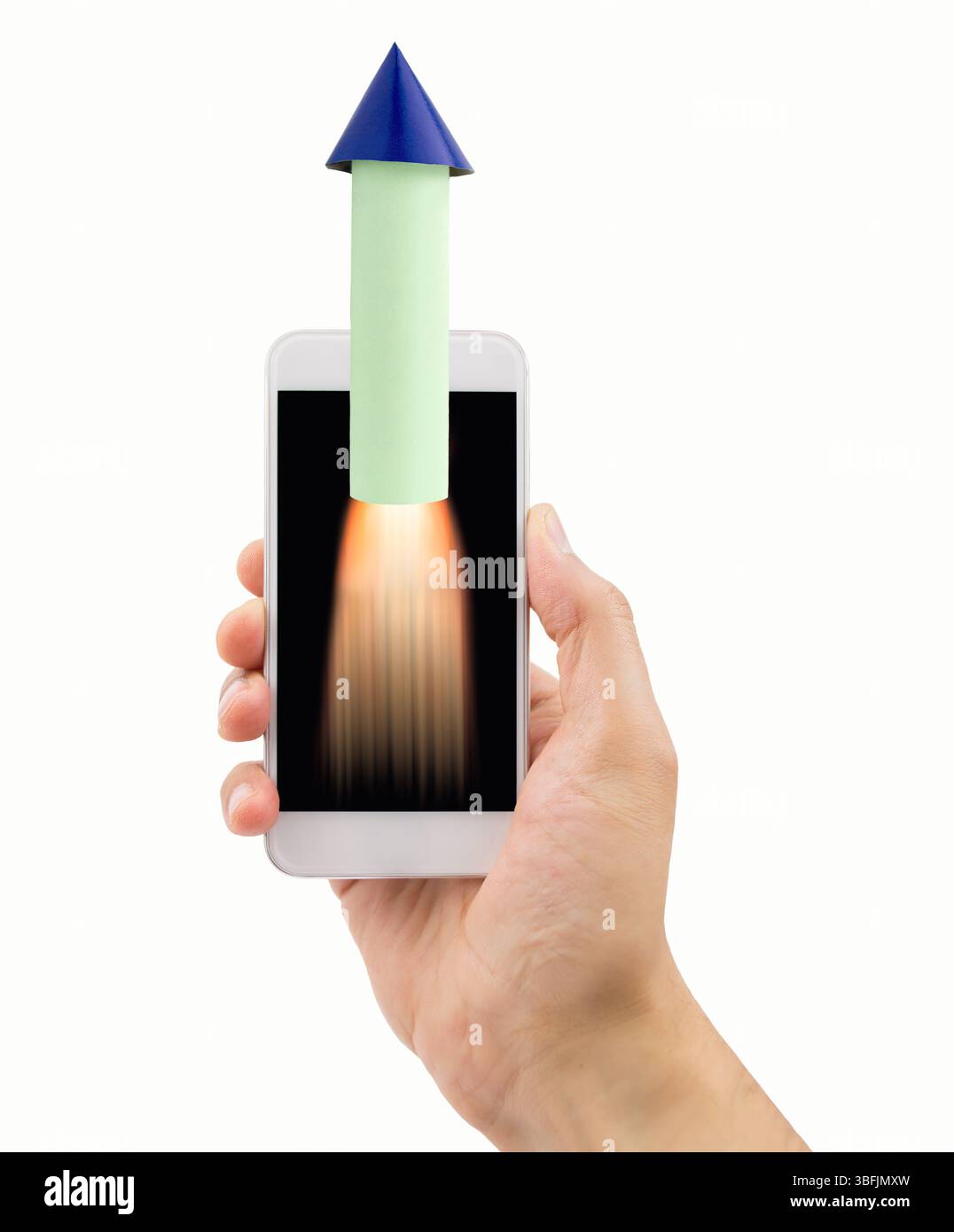 Start up mobile app Cut Out Stock Images & Pictures - Alamy