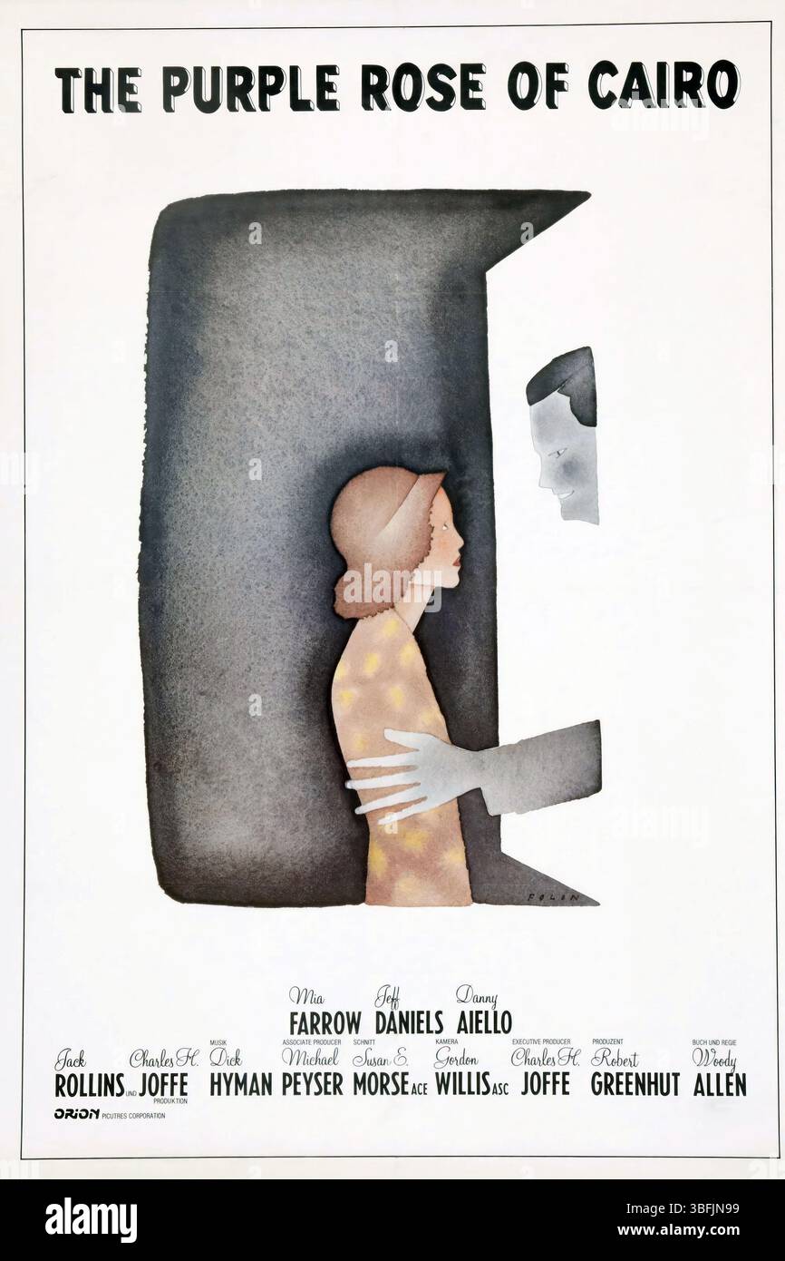 THE PURPLE ROSE OF CAIRO (1985), directed by WOODY ALLEN. Credit: ORION ...