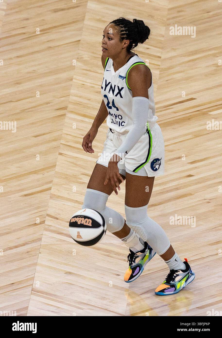 June 01 2025 San Francisco CA, U.S.A. Lynx forward Napheesa Collier (24 ...