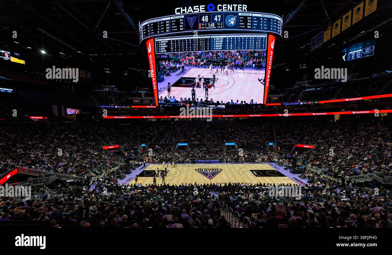 June 01 2025 San Francisco CA, U.S.A. Inside the chase center during ...