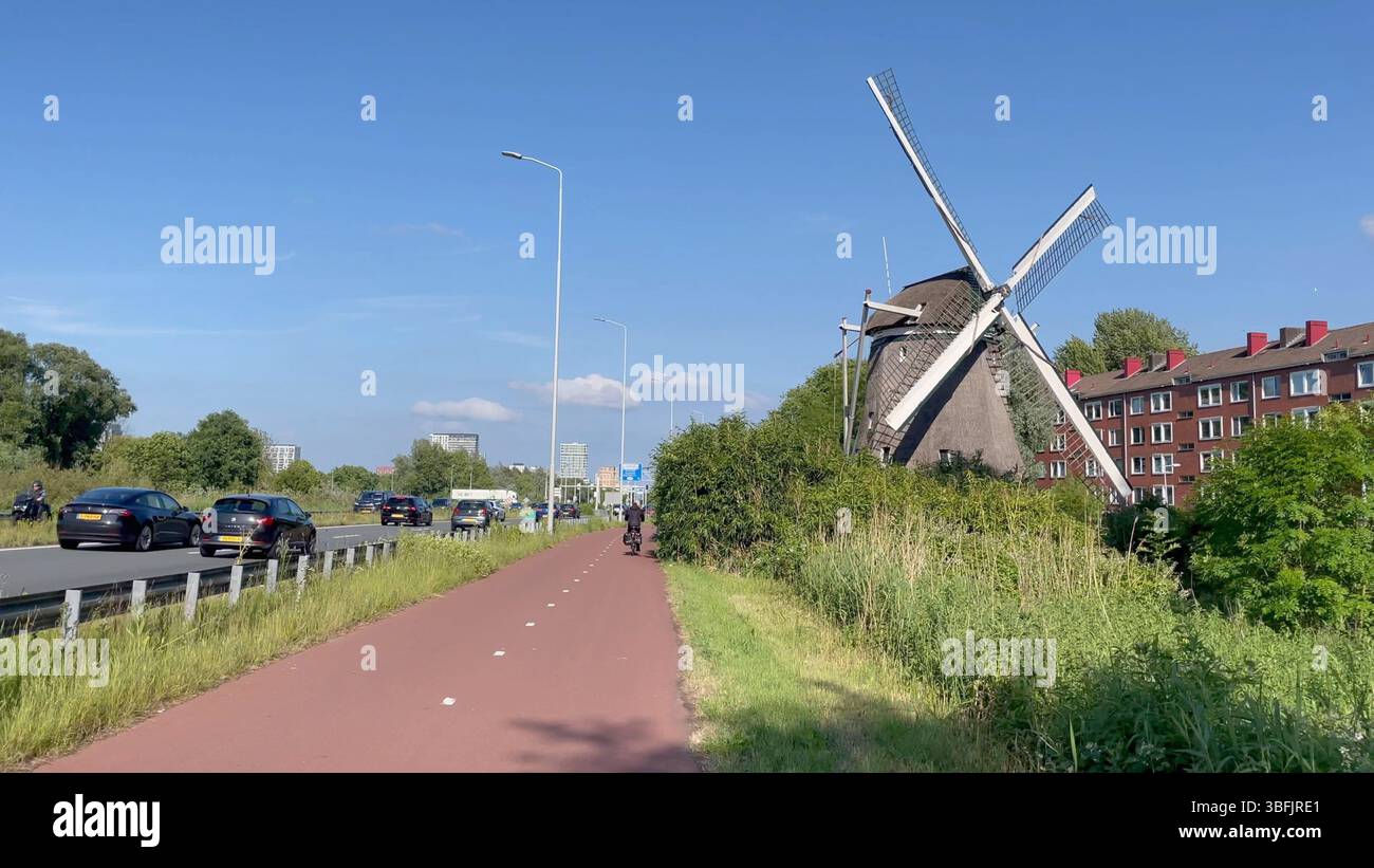 Amsterdam The Netherlands 30th May 2025. 1200 Roe windmill sandwiched ...
