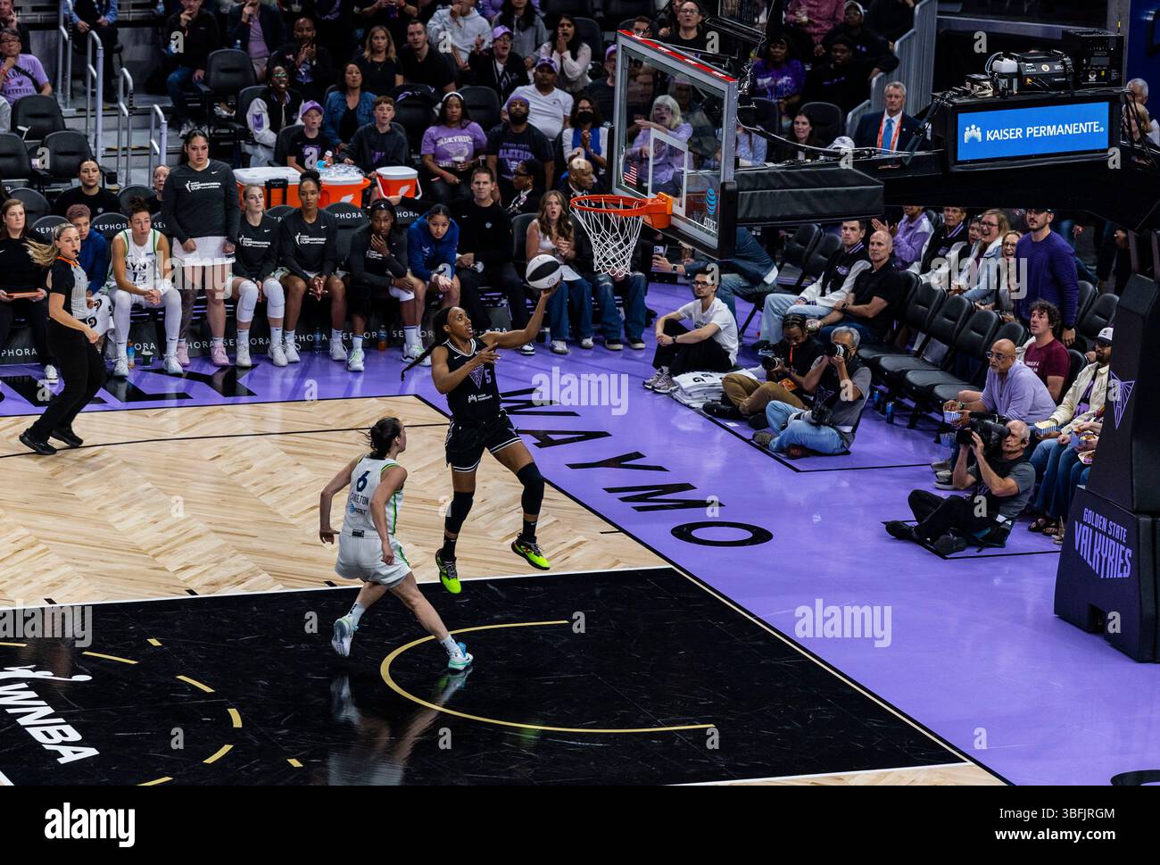 June 01 2025 San Francisco CA, U.S.A. Valkyries forward Kayla Thornton ...