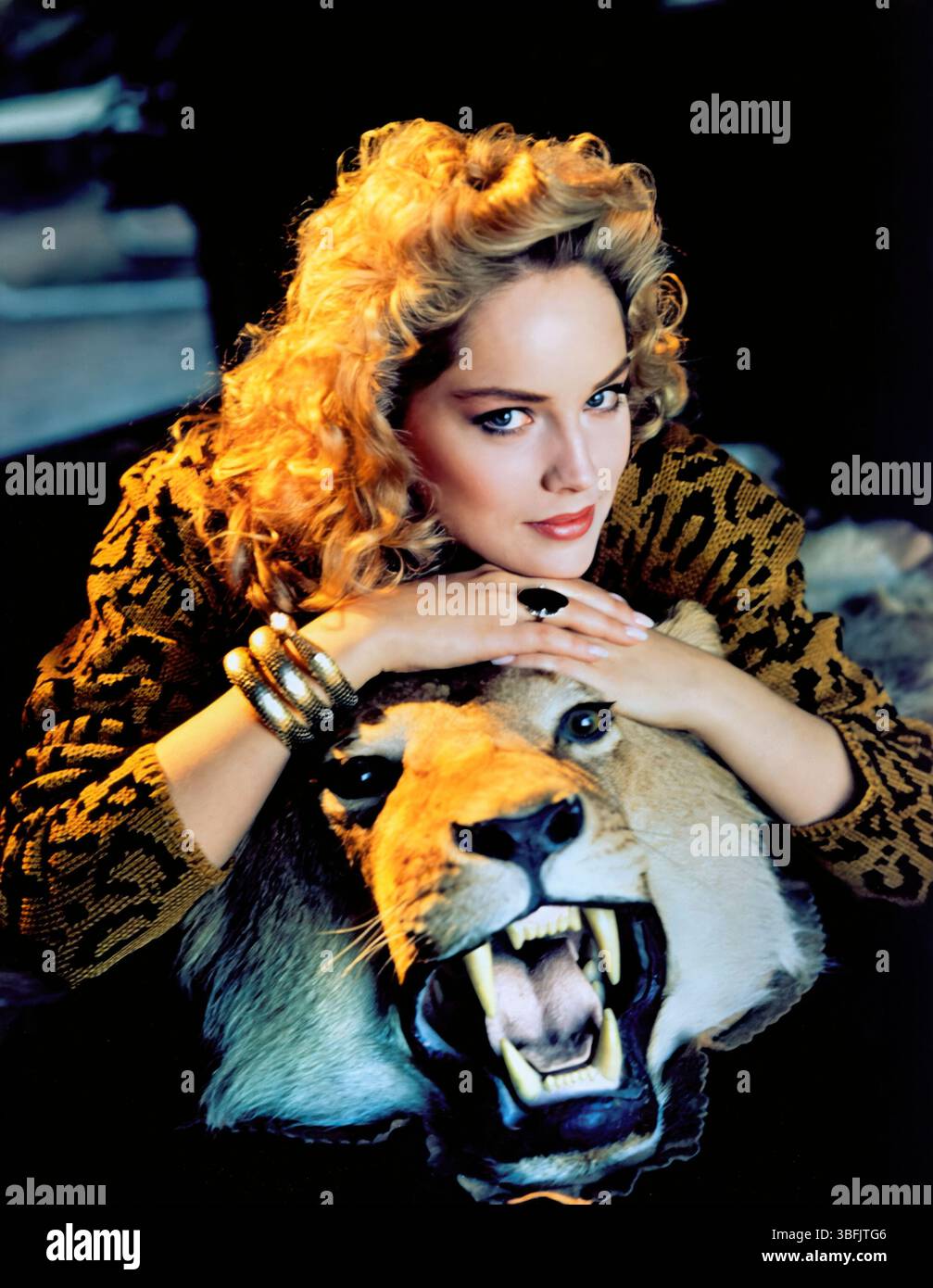 SHARON STONE in KING SOLOMON'S MINES (1985), directed by J. LEE THOMPSON. Credit: CANNON FILMS ...