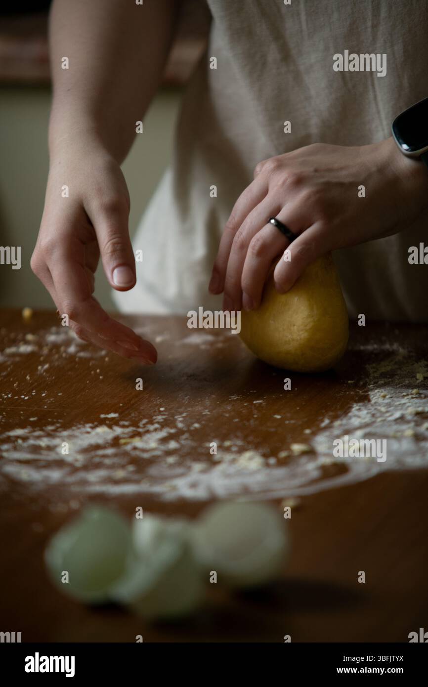 Dough for pasta hi-res stock photography and images - Alamy