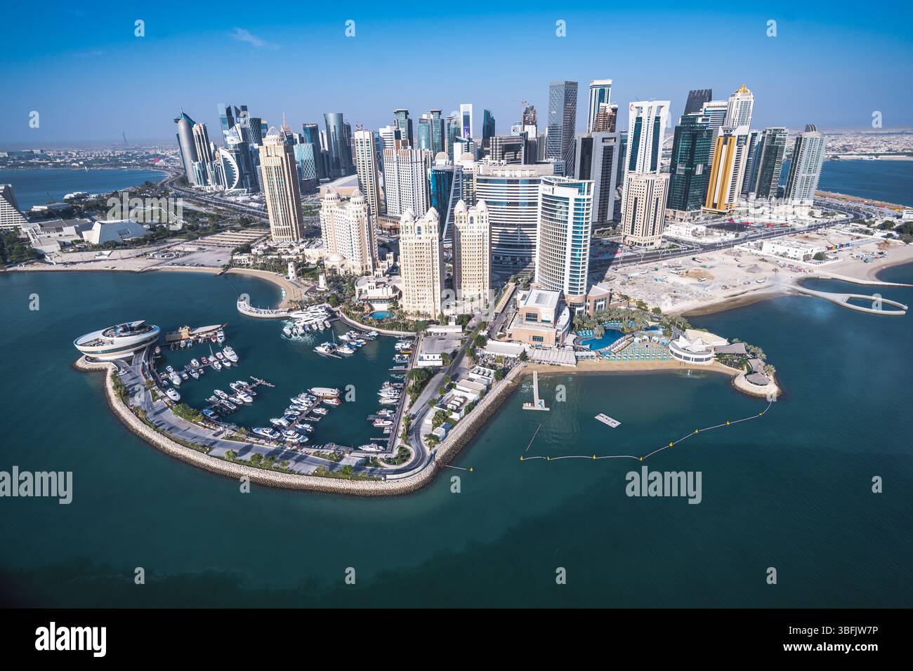 Aerial view of Doha Westbay Stock Photo - Alamy
