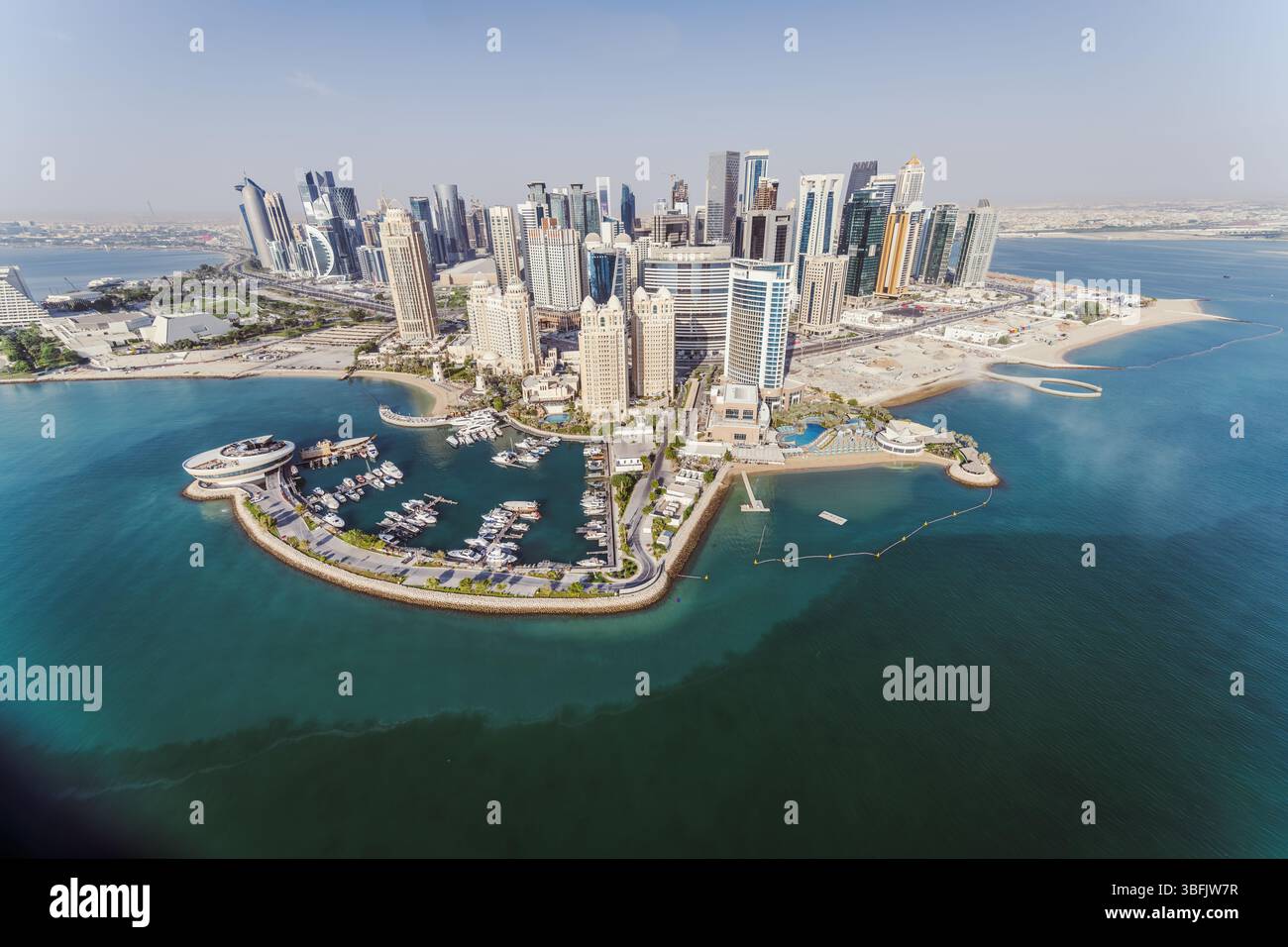 Aerial view of Doha Westbay Stock Photo - Alamy