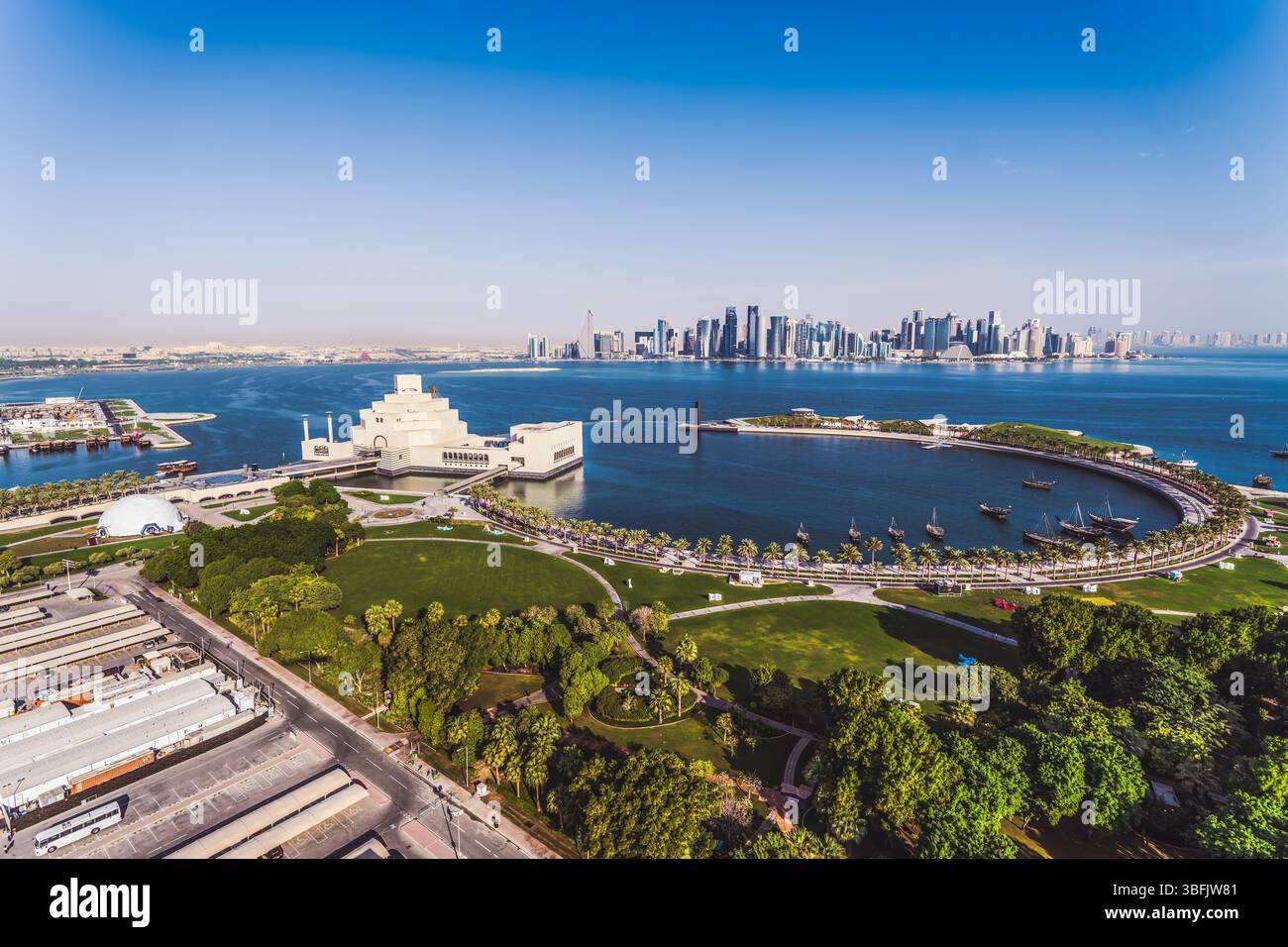 Museum of Islamic Art and MIA Park Stock Photo - Alamy