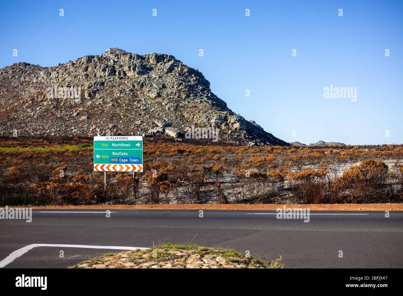 Mountain scenes from after the wild fire Stock Photo - Alamy