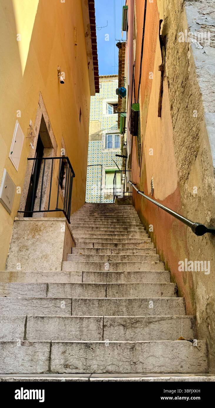 Narrow steep stairs smartphone stock photos and images - Alamy