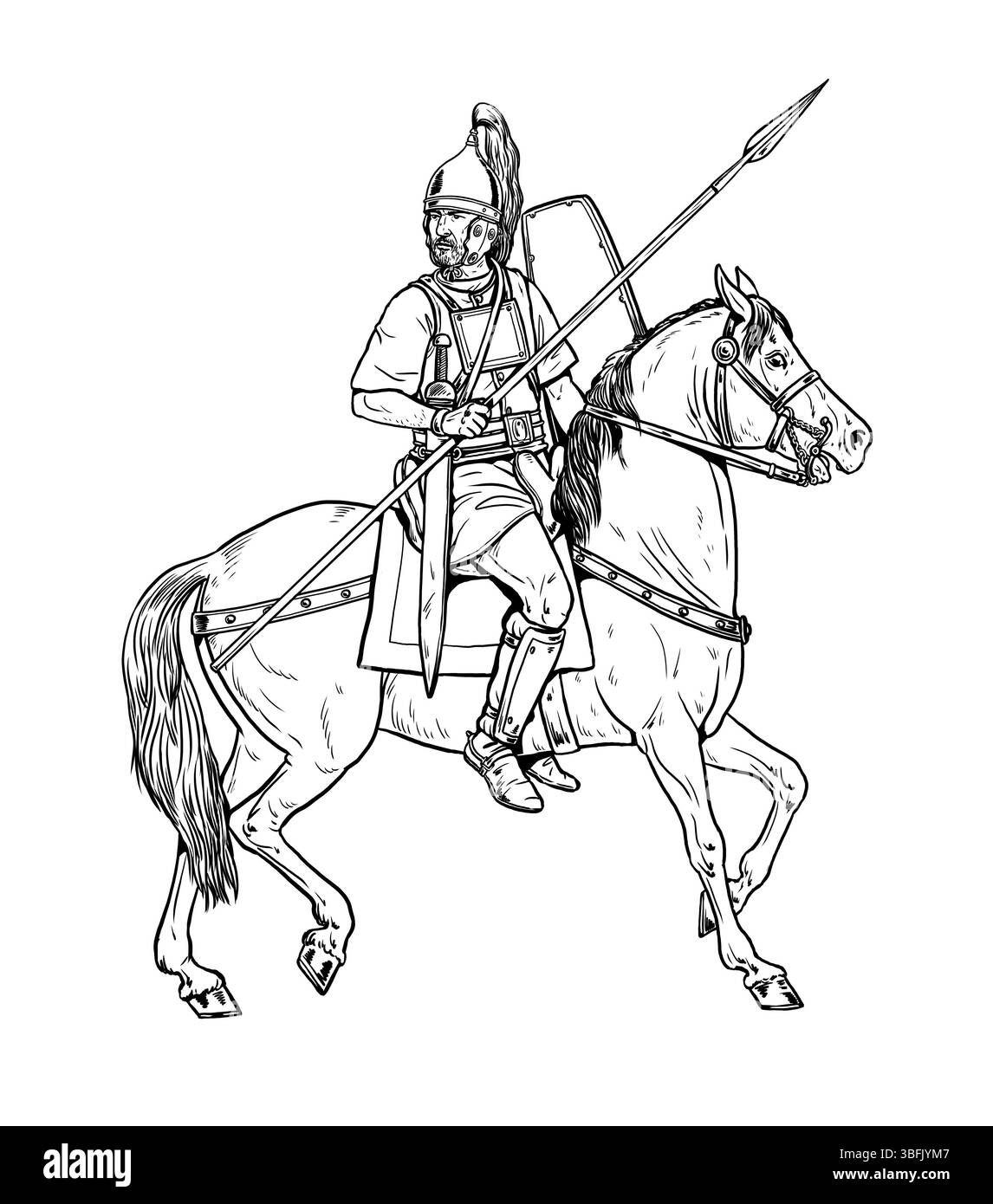 Iberian mounted warrior. Dangerous and brave enemies of the Roman ...