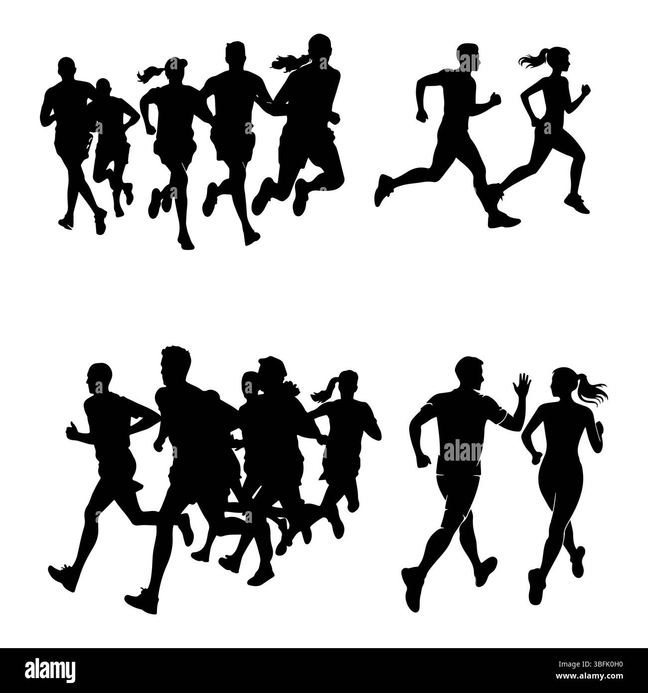 Human figure in dynamic motion Stock Vector Images - Alamy
