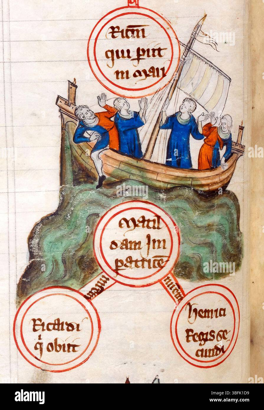 The Sinking of the White Ship in the English Channel near the Normandy ...