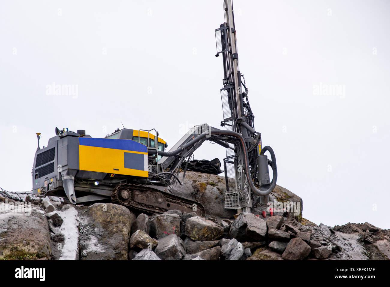 Surface Drill Rig for Quarrying and Construction Stock Photo - Alamy