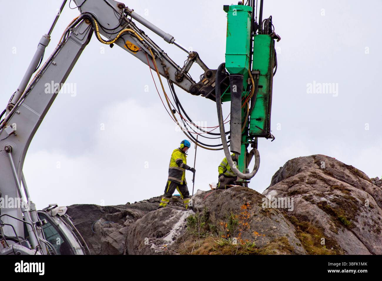 Surface Drill Rig for Quarrying and Construction Stock Photo - Alamy