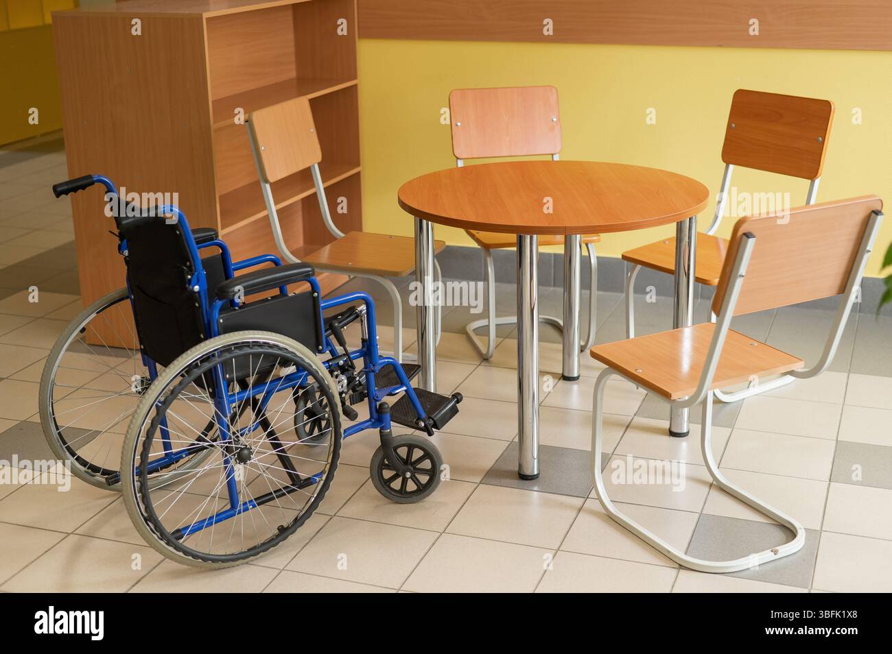 Wheelchair Accessible Seating in an Educational Space Stock Photo - Alamy