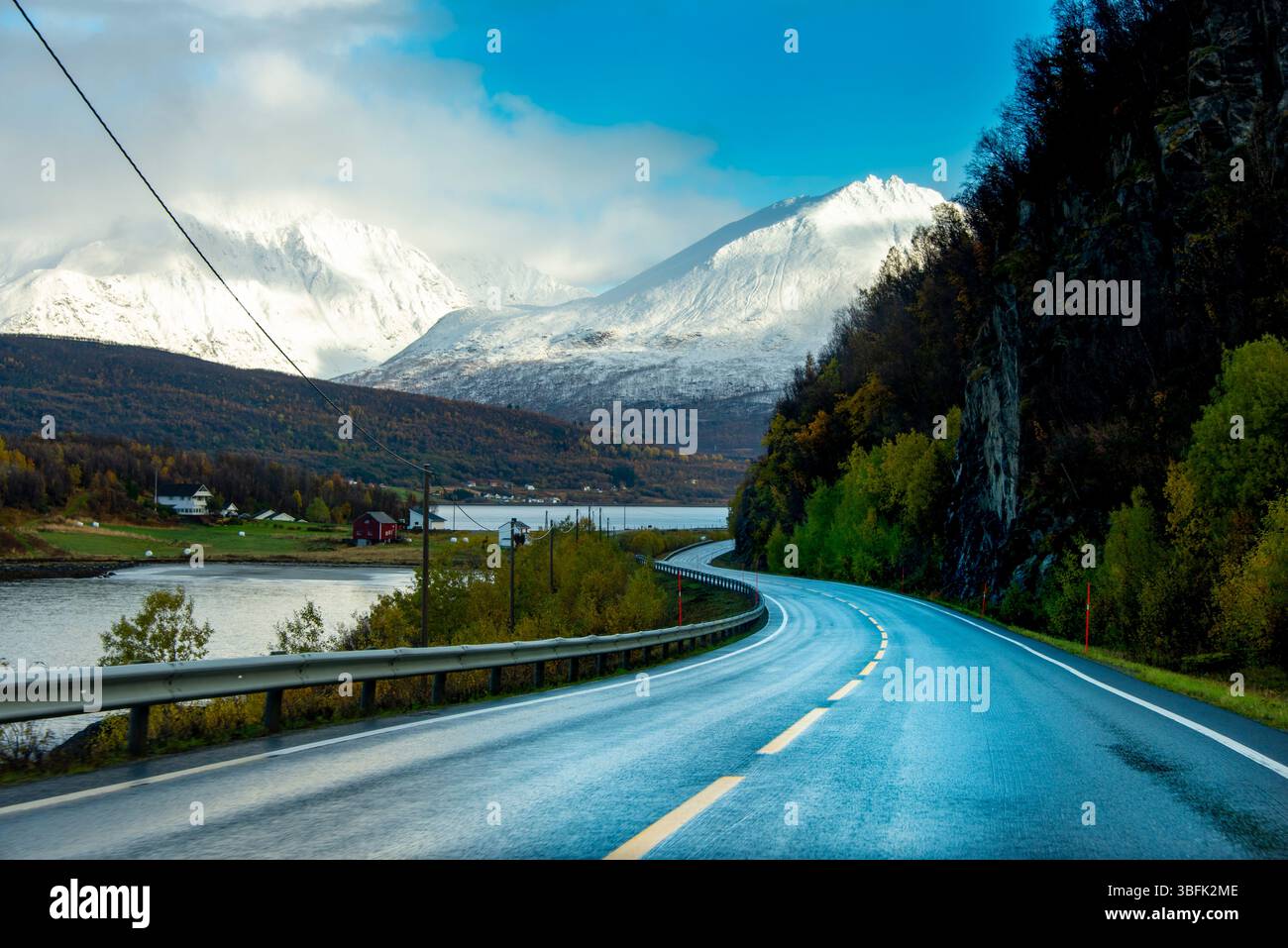 European Route E6 in Troms County - Norway Stock Photo - Alamy