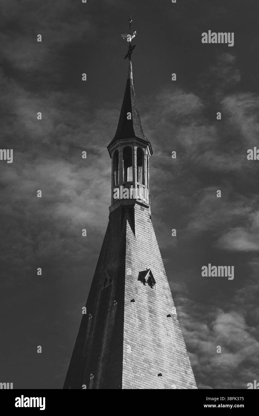Bell tower church top Black and White Stock Photos & Images - Alamy