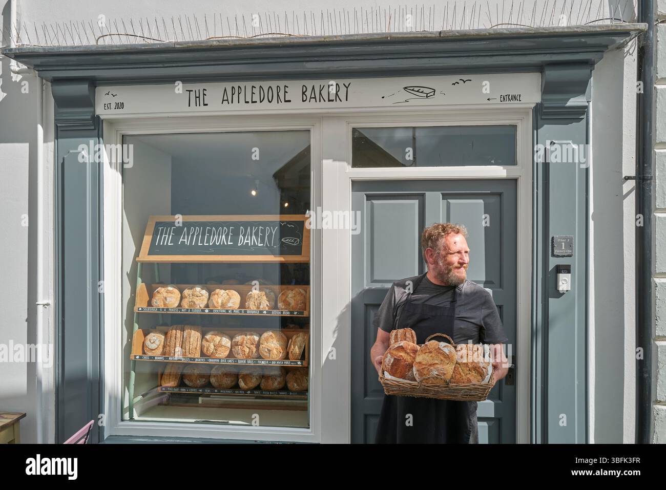 Pic of Appledore Bakery, owner Joe Riley, co-founder and lead baker of ...