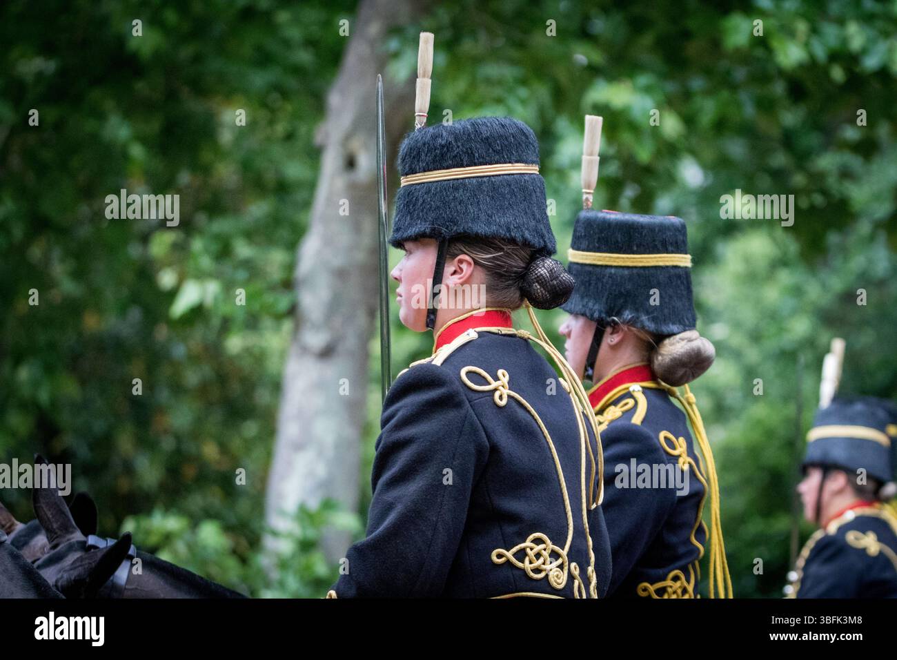 31st May 2025. British armed forces rehearse for the Trooping the ...