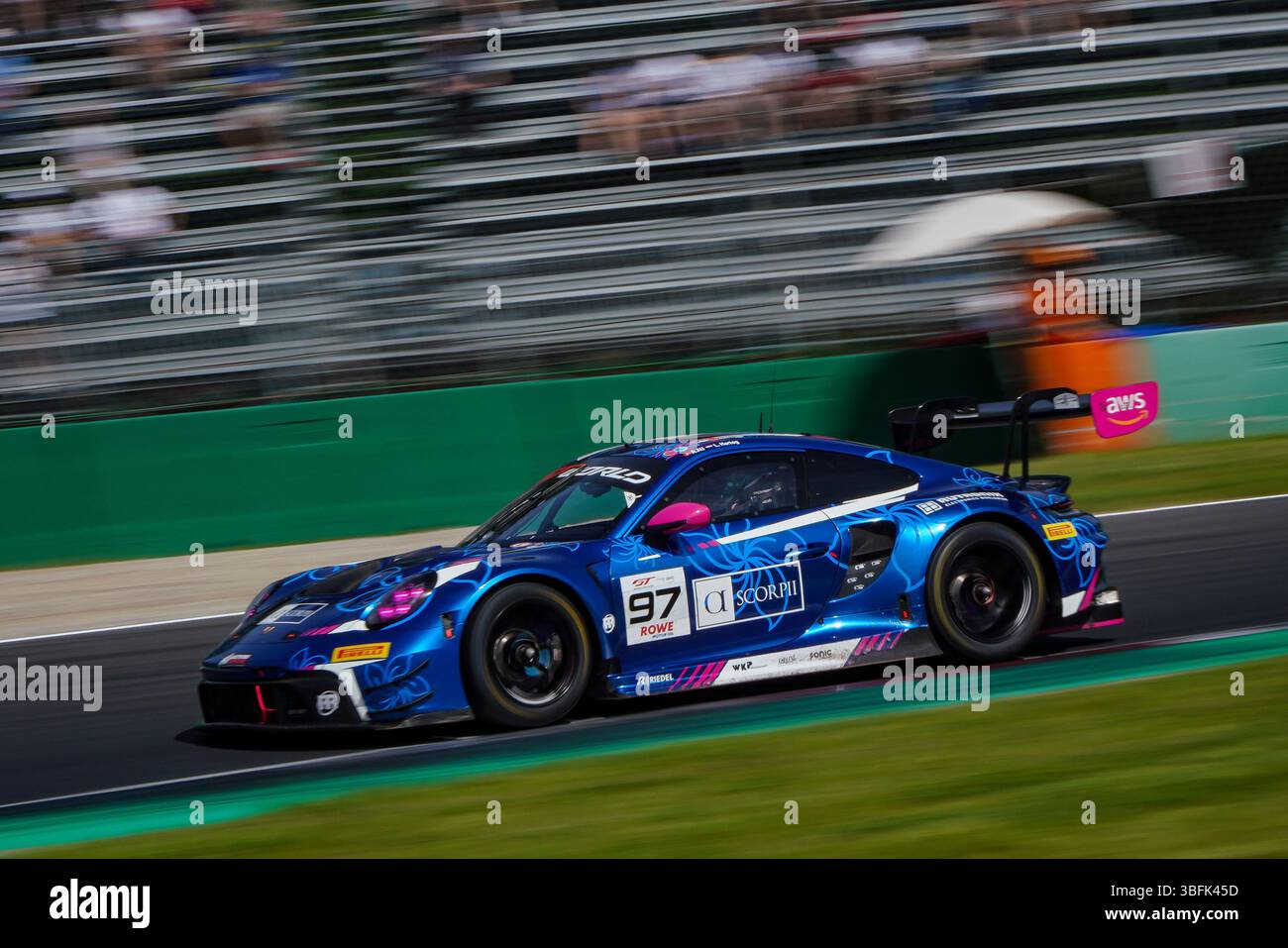 Antares AU and Loek HARTOG driving the (#97) Porsche 911 GT3 R (992) of ...