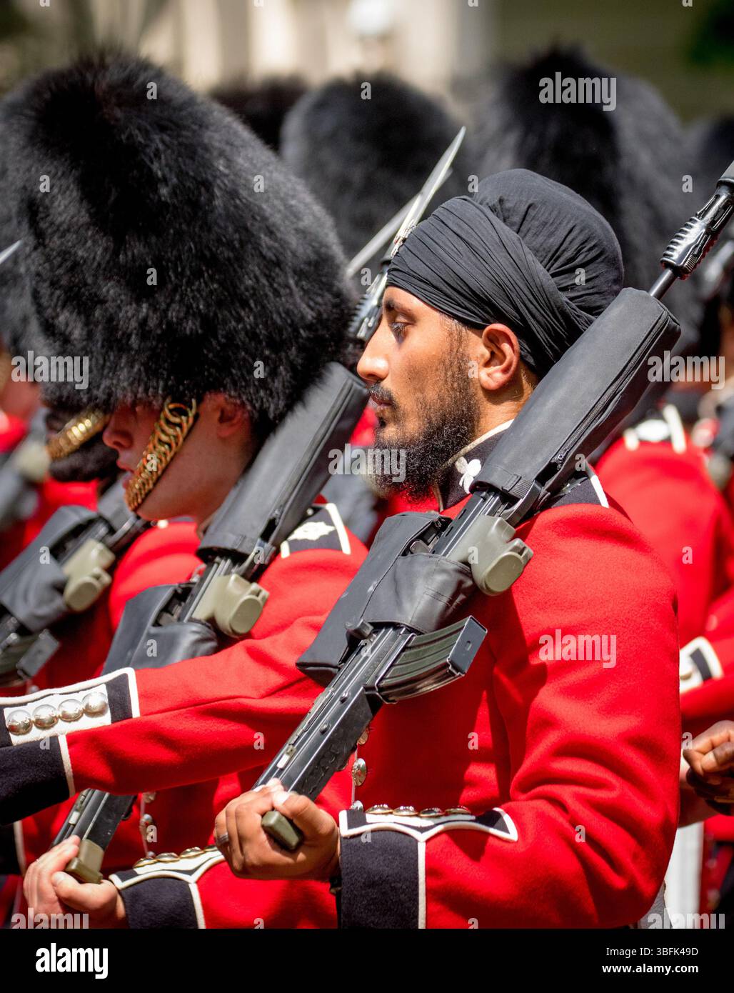 31st May 2025. British armed forces rehearse for the Trooping the ...