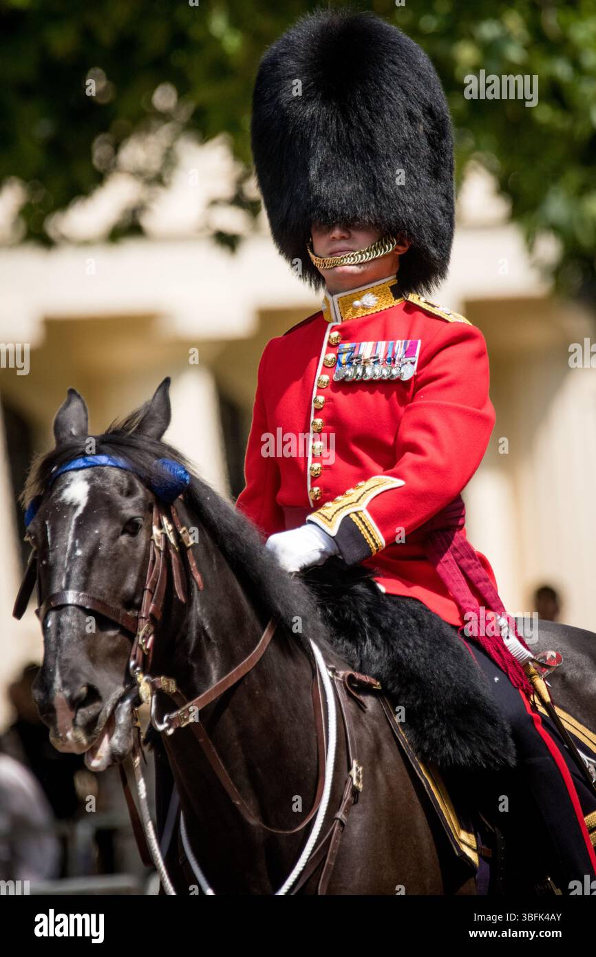 31st May 2025. British armed forces rehearse for the Trooping the ...