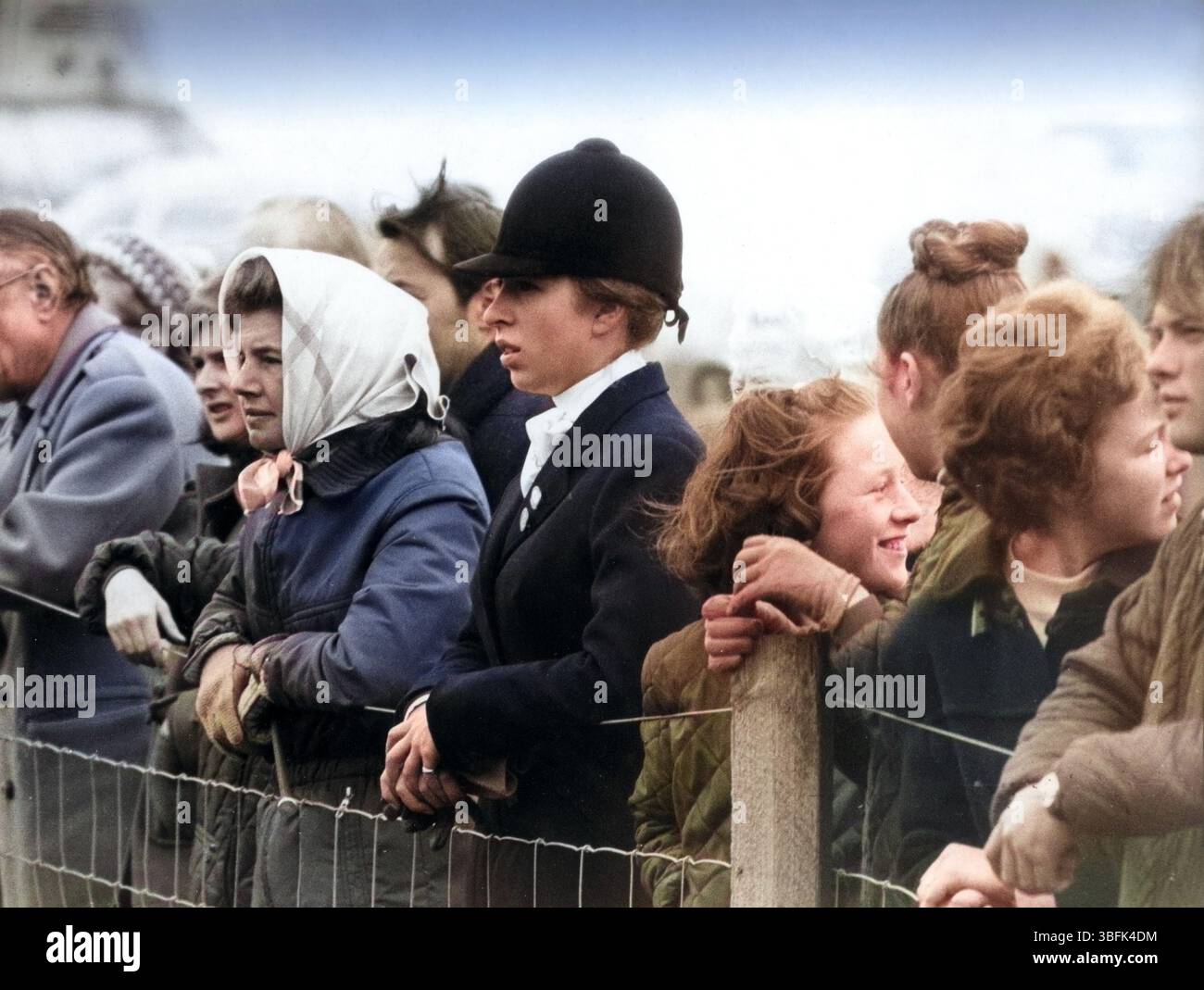 Princess Anne now Princess Royal at Weston Park riding event 1970 Stock ...