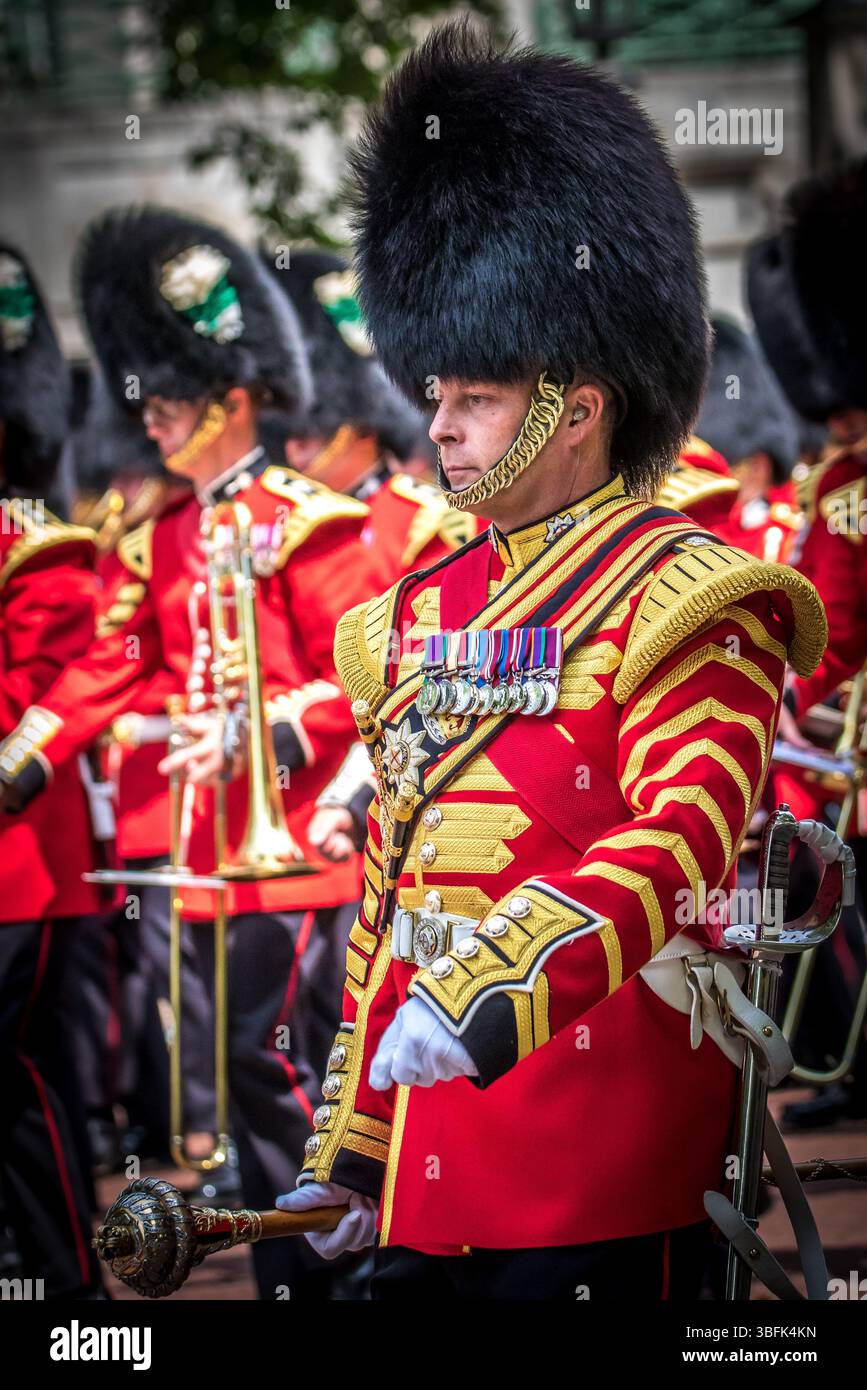 31st May 2025. British armed forces rehearse for the Trooping the ...