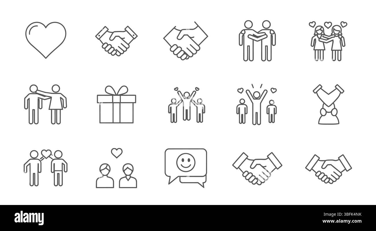 Friendshipicon hi-res stock photography and images - Alamy