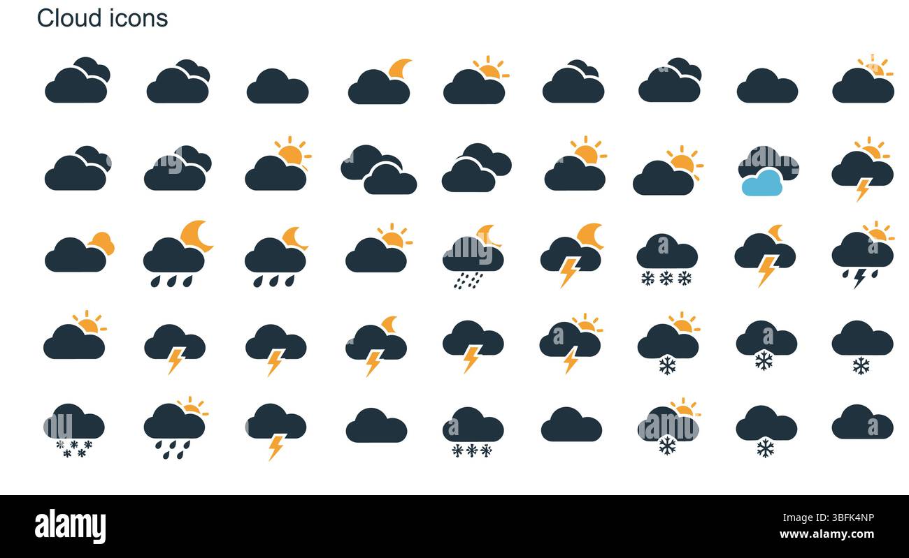 Secure data storage symbols Cut Out Stock Images & Pictures - Alamy