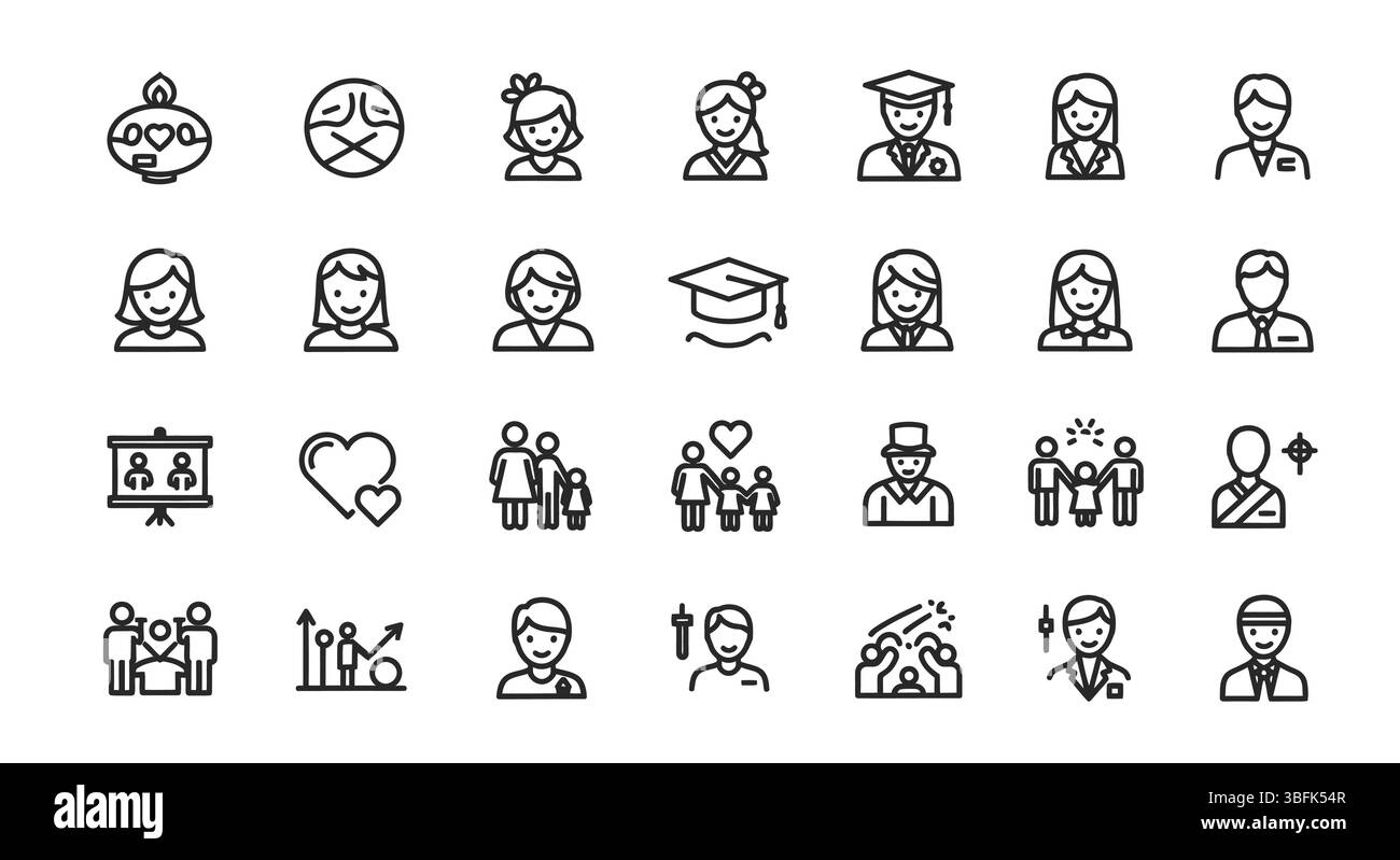 Life Journey Icon Set – Growth, Path, Progress, and Personal Development Symbols Stock Vector ...