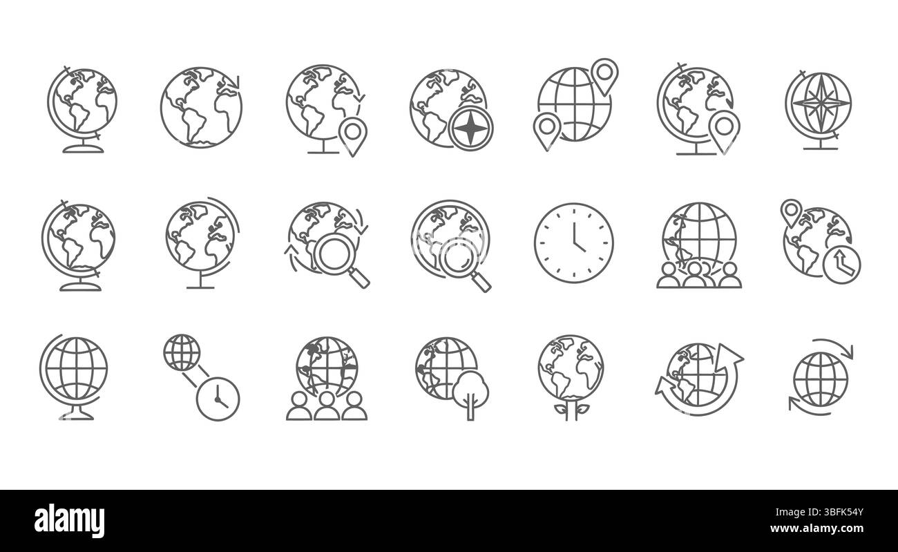 Globeearth Stock Vector Images - Alamy
