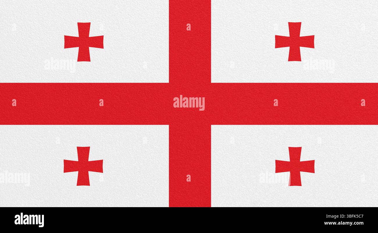 Flag of Georgia on abstract texture background Stock Photo - Alamy