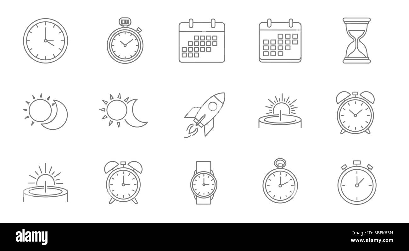 Scheduling symbols Cut Out Stock Images & Pictures - Alamy