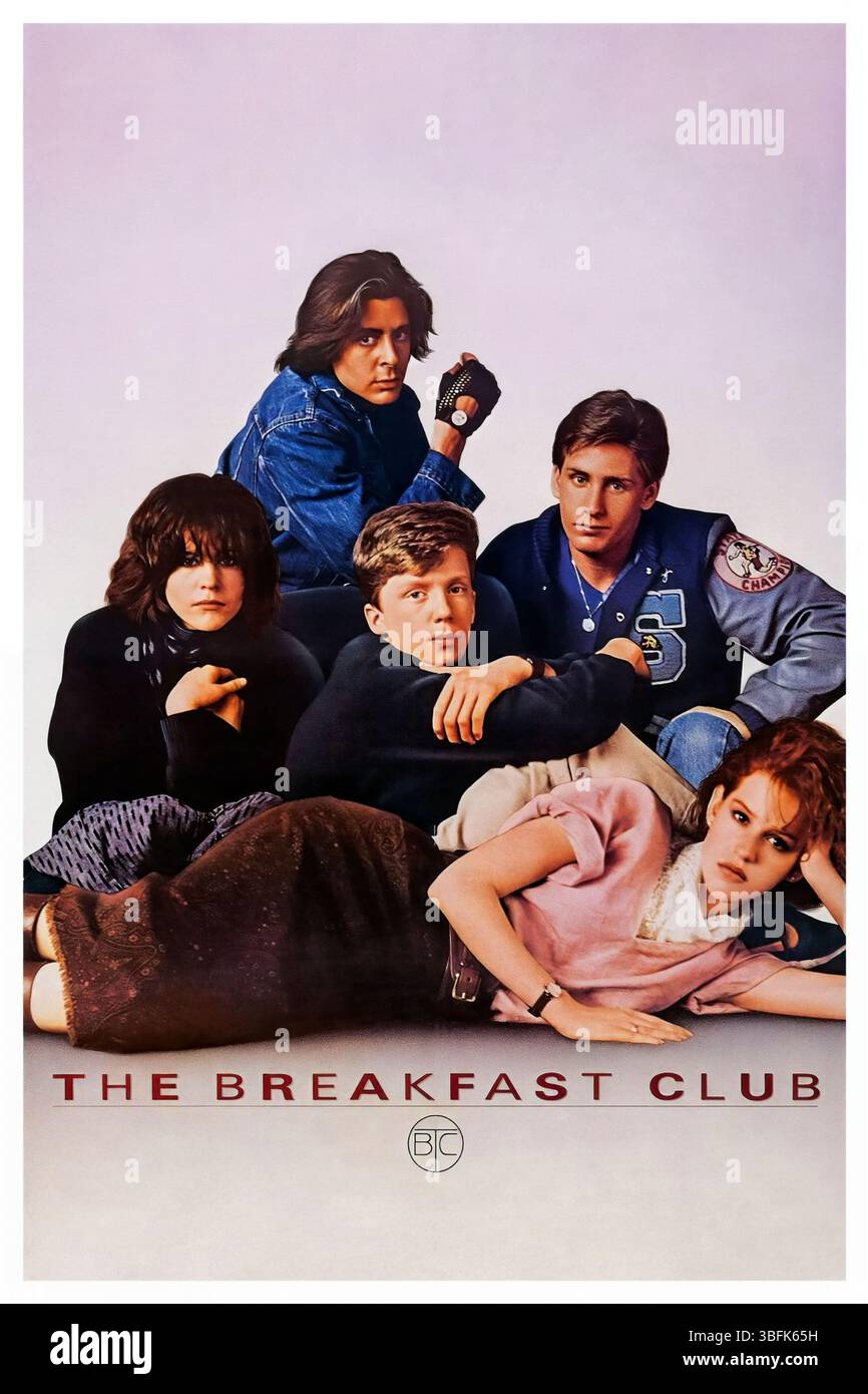 EMILIO ESTEVEZ, ALLY SHEEDY, ANTHONY MICHAEL HALL, JUDD NELSON and MOLLY RINGWALD in THE ...
