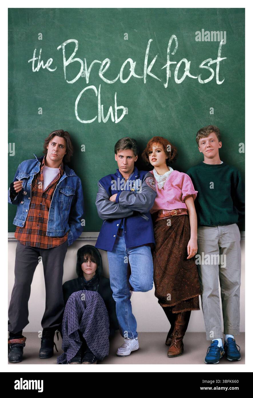 EMILIO ESTEVEZ, ALLY SHEEDY, ANTHONY MICHAEL HALL, JUDD NELSON and MOLLY RINGWALD in THE ...