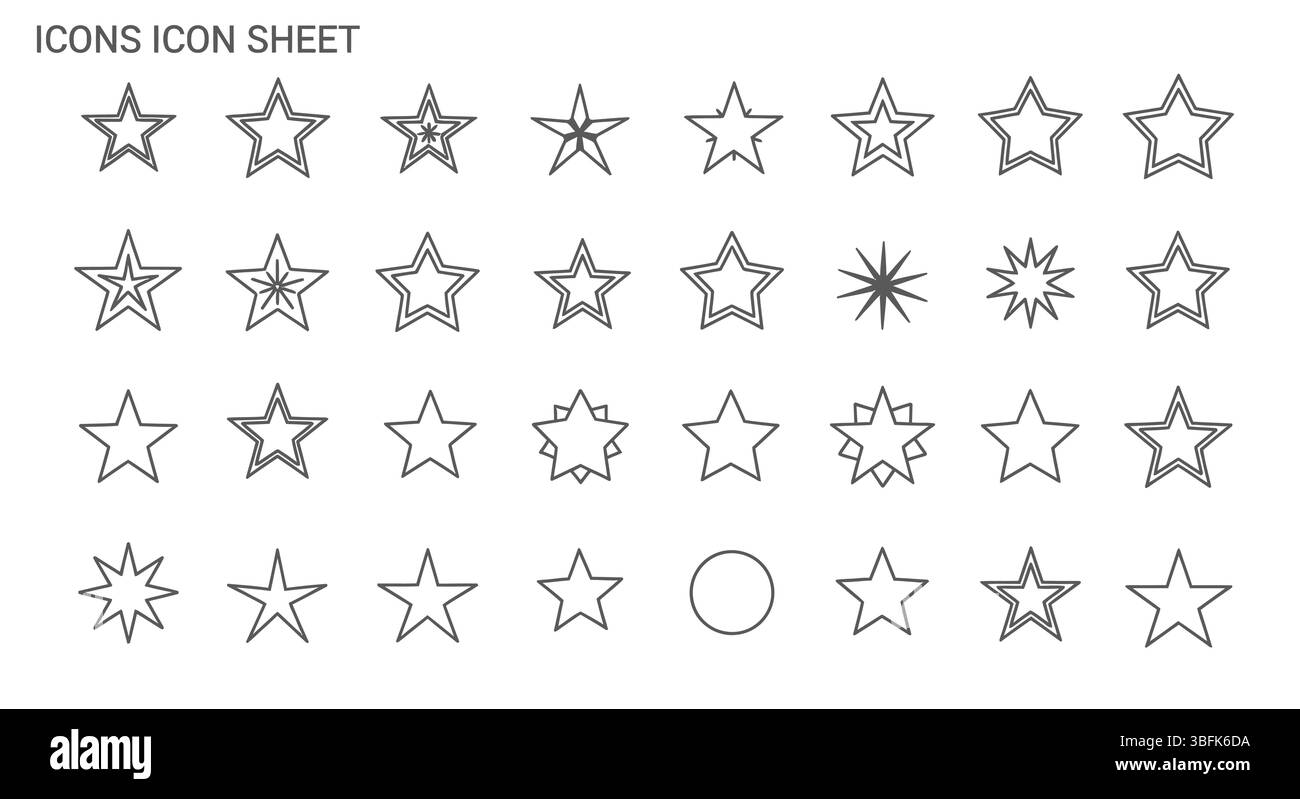 Star rating symbols star quality Black and White Stock Photos & Images ...