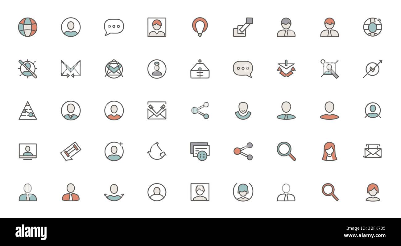 Profile team human figure hi-res stock photography and images - Alamy