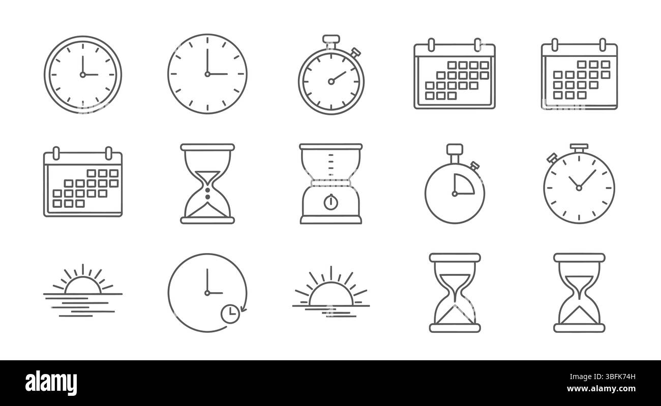 Scheduling symbols Cut Out Stock Images & Pictures - Alamy