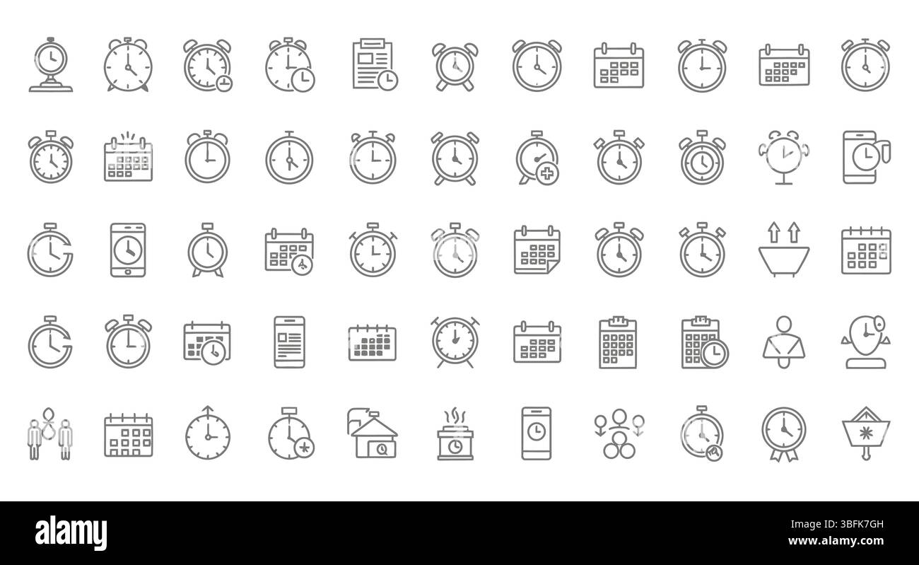 Scheduling symbols Cut Out Stock Images & Pictures - Alamy