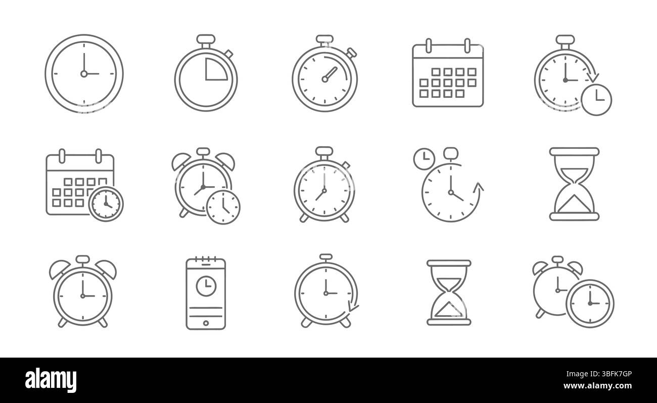 Scheduling symbols Cut Out Stock Images & Pictures - Alamy