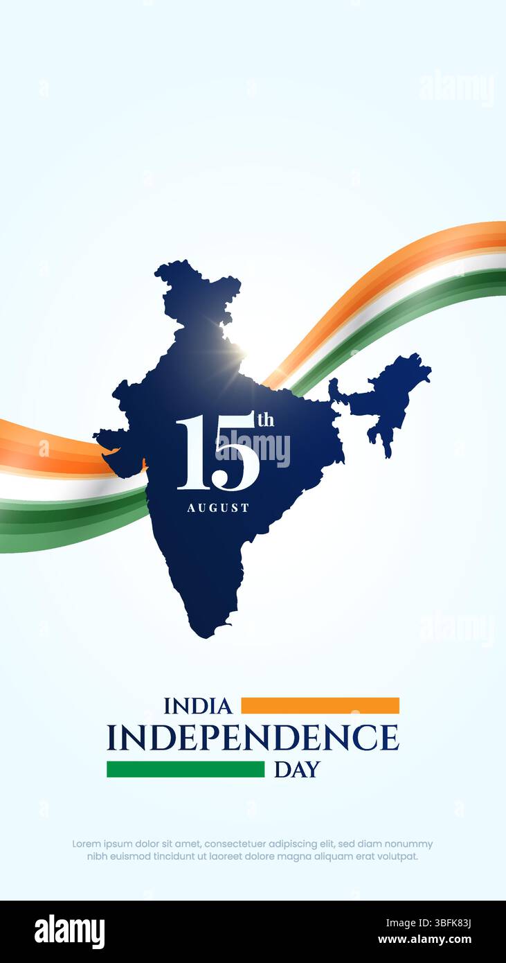 15 August Indian Happy Independence Day Celebration Poster Design Template. happy independence ...