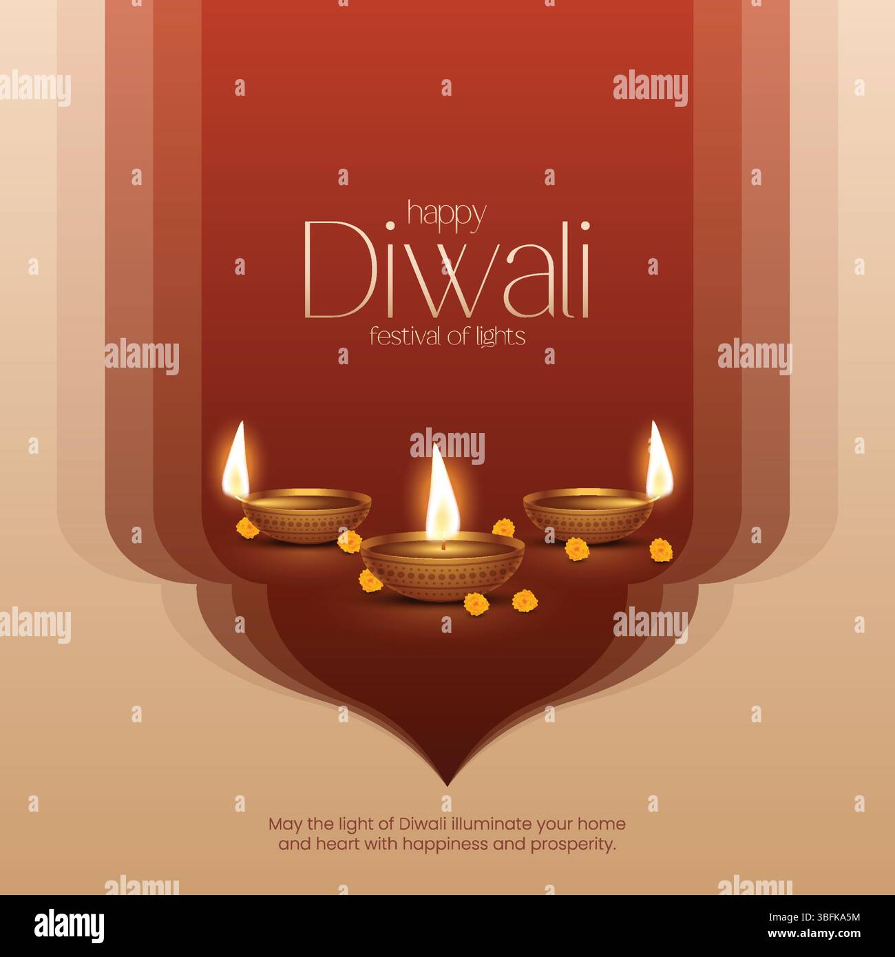 Happy Diwali - festival of lights colorful poster template design with ...