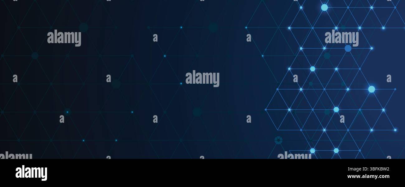 Technology abstract hexagon and polygon background for presentationand ...