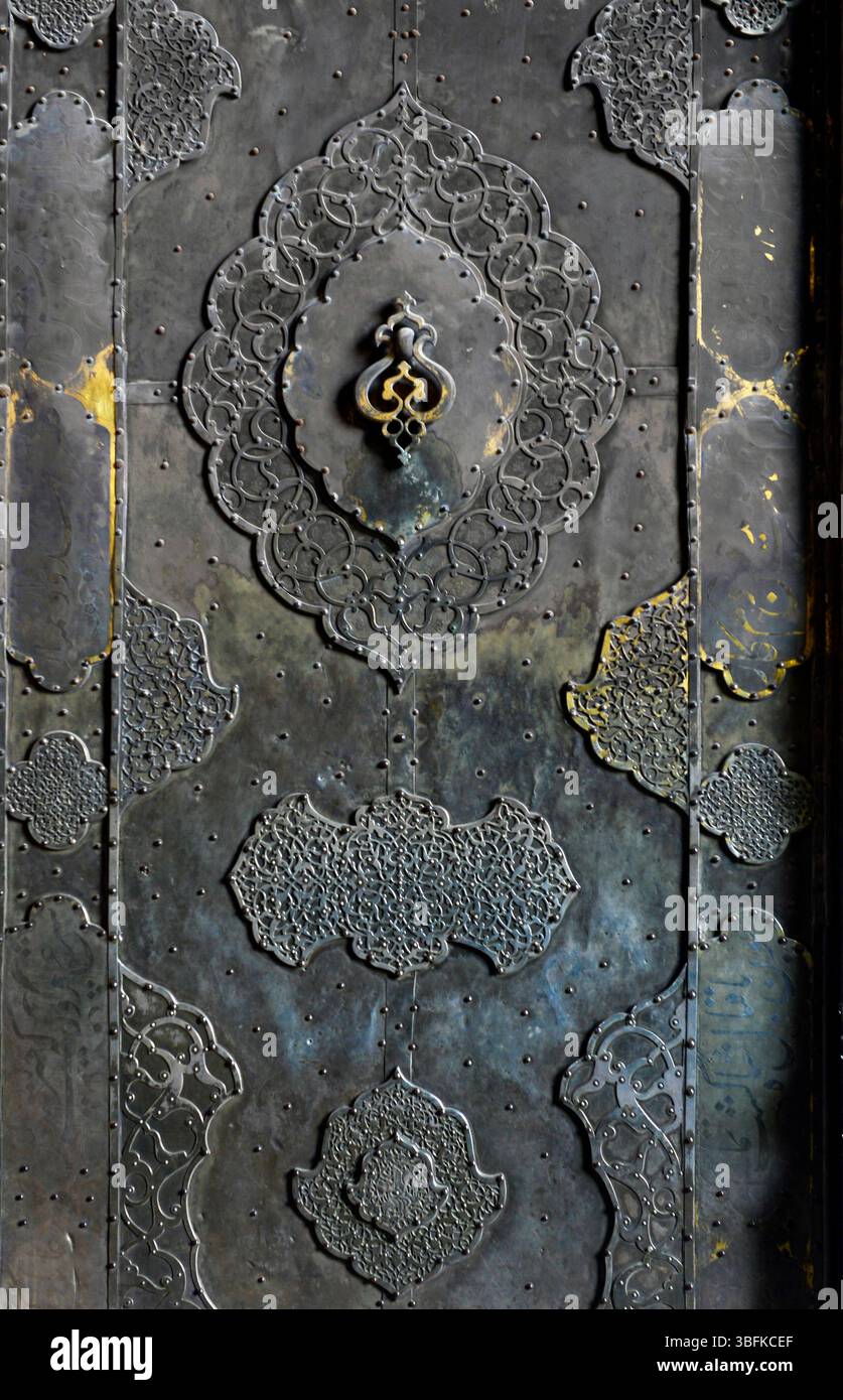 Moyen-Orient, Iran, Ispahan,la Mosquée de l'Imam, gros plan sur une ...