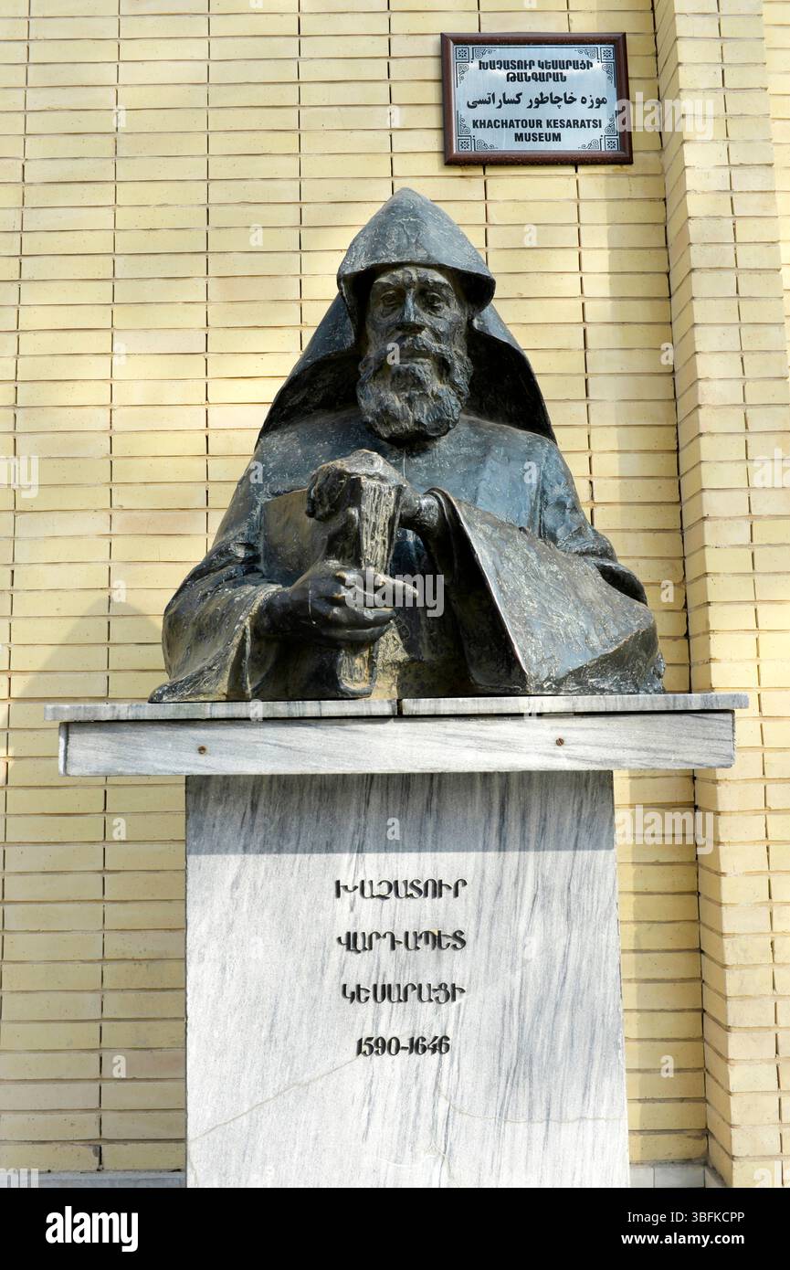 Moyen-Orient, Iran, Ispahan, gros plan sur une statue dans le quartier ...