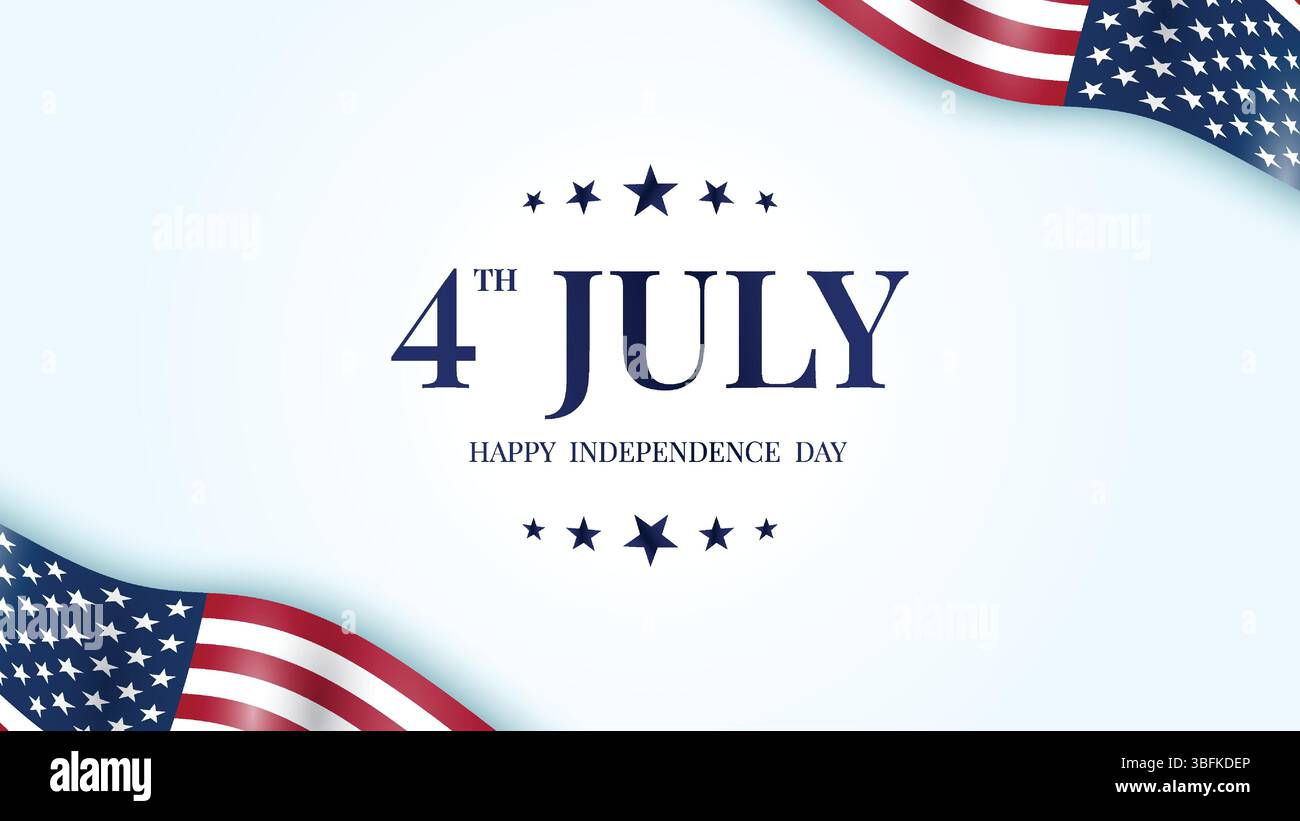 4th of July American Independence Day celebration background design ...