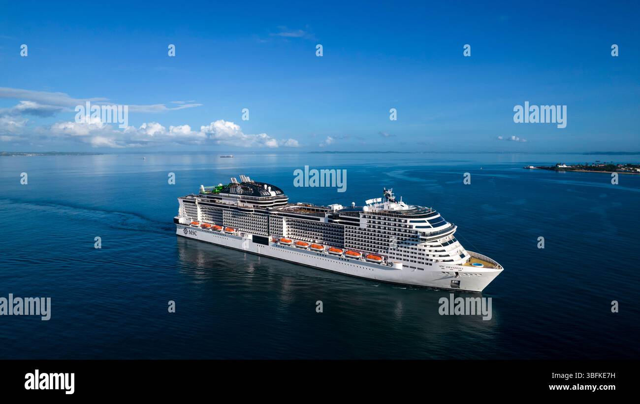 Salvador, Bahia, Brazil on February 6, 2024. MSC Grandiosa luxurious ...