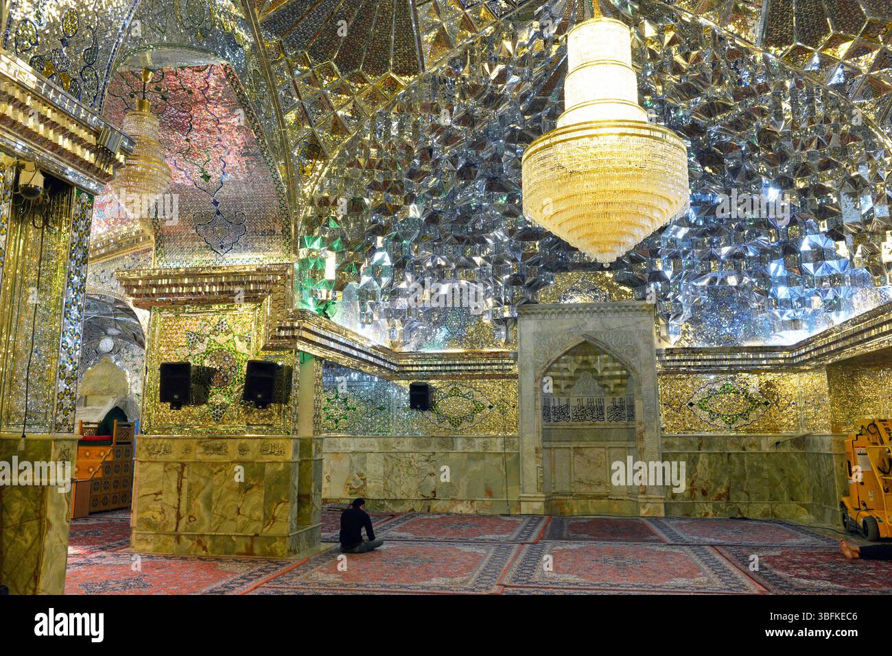 Moyen-Orient, Iran, Chiraz, le mausolée de Shah Cheragh / Shah Cheragh ...